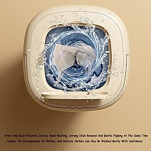 RUVSUN Mini Washer, Portable Washer Machine, Small Washing Machine, Small Dehydration Household Integrated Automatic Convenient Washing Machine, Suitable for Rv and Other Locations