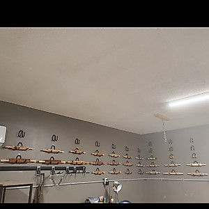 YYST Rolling Pin Holder Rolling Pin Display Rack Rolling Pin Storage - Hardware Included -W Style (2)