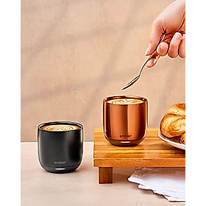 Ember Temperature Control Smart Cup, 6 oz, App-Controlled Heated Coffee Cup, Espresso Mug with 90 Min Battery Life, Black