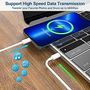 USB C to Lightning Cable [Apple MFi Certified] 4Pack 3FT iPhone Fast Charger Cable Compatible iPhone 14/14 Pro/14Pro Max/13/13 Pro/12/12 Pro/11/11 Pro/XR/XS/X/8/8 Plus/iPad