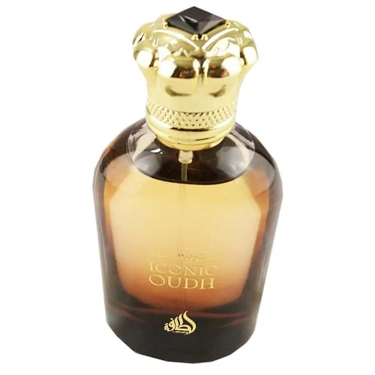Iconic Oudh EDP (Eau de Parfum) - 100ML (3.4oz) I Delicate Oud (Agarwood) I Delicate, sweet and extraordinary I Rich woodsy notes joined with Summer Turkish roses I go-to scent for uncommon events I by Lattafa Perfumes