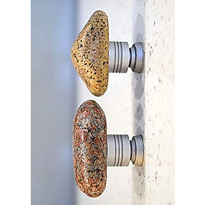 10 Pcs Sea Stone Cabinet knobs and pulls. Kitchen Cabinet Rock pull handles