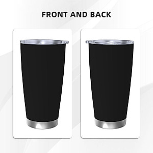 Personalized Stainless Steel Photo Coffee Tumbler Mug, Custom Tumbler Cups with Text Logo, Gifts for Women Men, Mother's Day Gift， Black