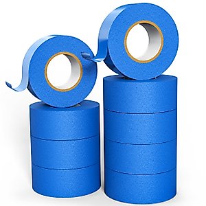Painters Tape, 9 Rolls Masking Tape, Masking Master with Adhesive Backing, Blue Tape for Home, Office, School Stationery, DIY Art, Crafts, Labeling (0.94Inch X 180 FT), Total 1624 FT