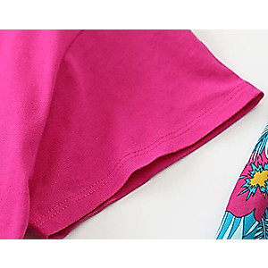 GTLY Womens Pajama Sets Plus Size Soft Sleepwear Top and Capri Pants 2 Piece Pjs Set Loungewear Jungle 3XL Rose