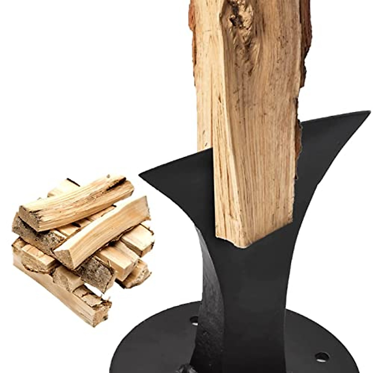 Pftjujudan Firewood Kindling Splitter for Wood Stove Fireplace and Fire Pits Wood Splitter Wedge, for Small Wood Stove and Fireplace Manual Log Splitter