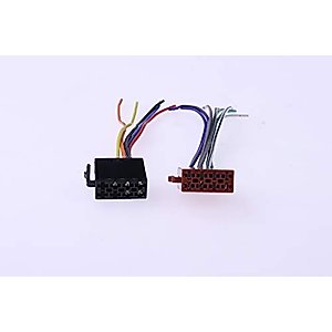 ZWNAV Universal ISO Car Radio Wire Cable Wiring Harness Stereo Adapter Connector Adaptor Plug Power and Loudspeaker (Male)