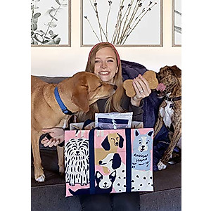 Blue Q Shoulder Totes: Hefty Zipper, Exterior Pocket, Reinforced Floor. (Happy Dog)