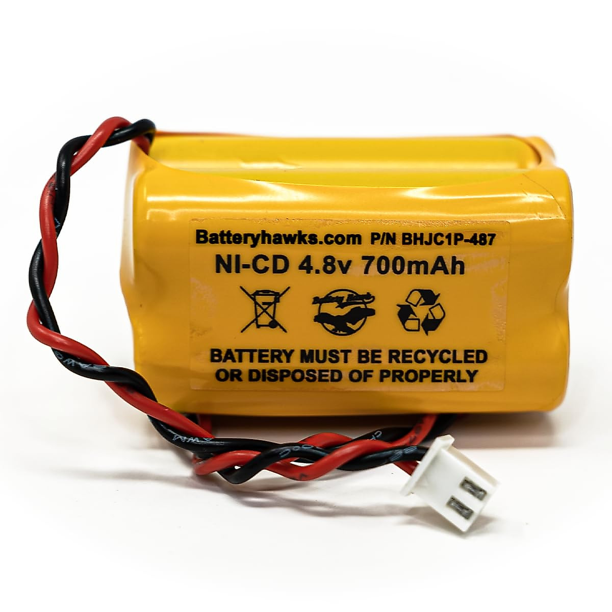 Battery Hawk (2 Pack) BL93NC487 DAA700MAH4.8V AA500MAH D-AA500mAh AA600mAh ELB-B006 BST 4.8v 700mAh Ni-CD Unitech
