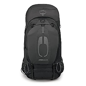Osprey Atmos AG 65 Men's Backpacking Backpack, Black, Small/Medium & Osprey Hydraulics Bite Valve Cover, One Size