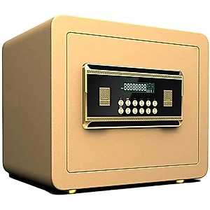 Security, Safe Safety Electronic Fingerprint Password Money Key Cabinet Safe For ID Papers, A4 Documents, Laptop Computers, Jewels 35 * 30 * 30cm, Black-1