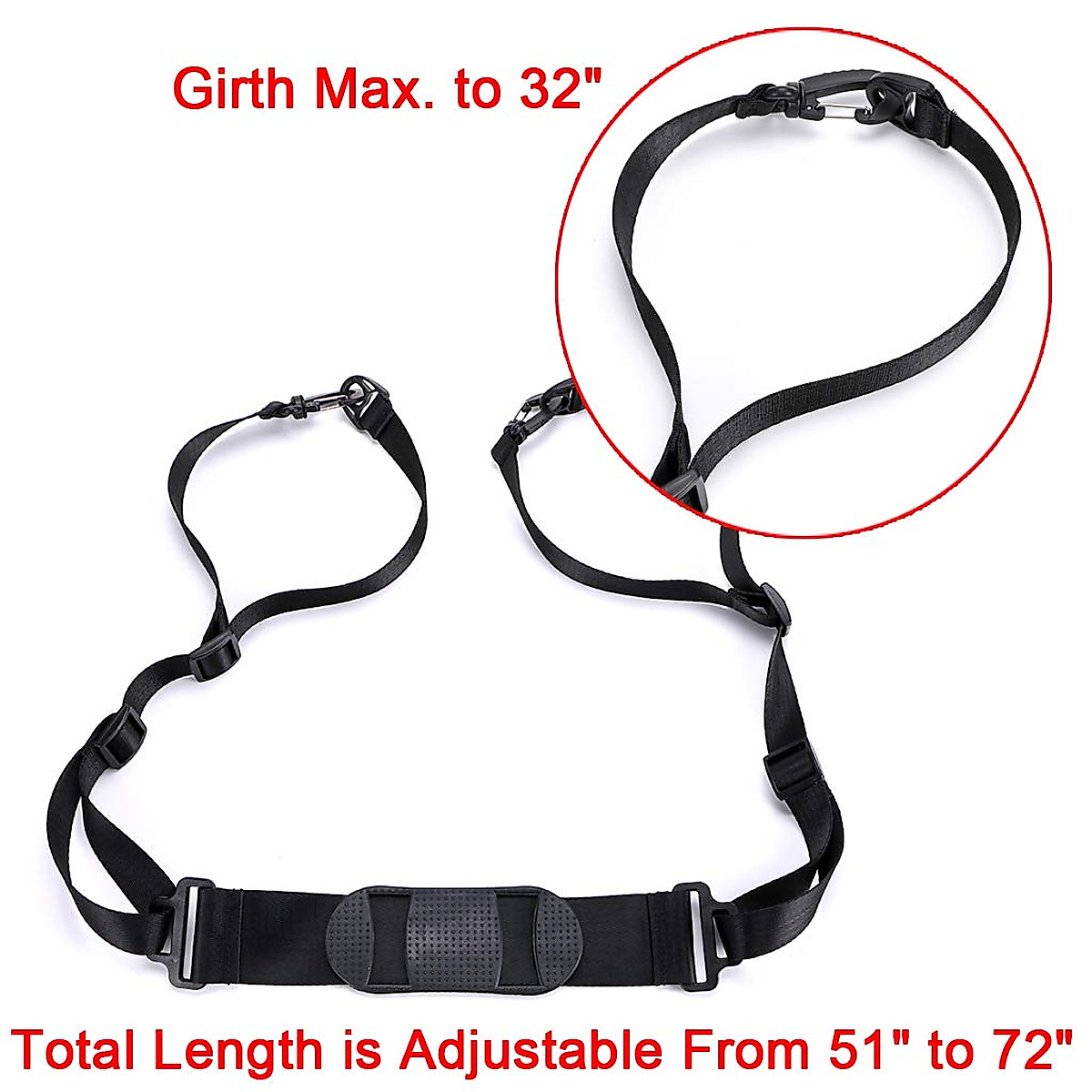 OwnMy 2PCS Kick Scooter Shoulder Straps, Adjustable Scooter Carrying Straps for Kids Balance Bike Scooter Folding Chair Yoga Mat