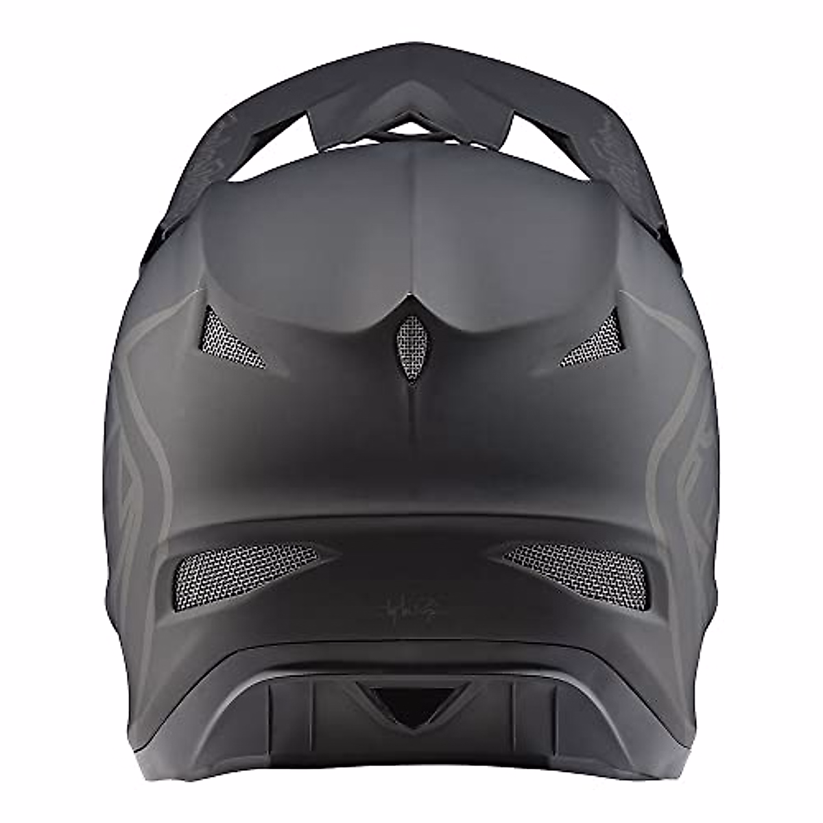 Troy Lee Designs D3 Fiberlite Mono Full-Face Downhill BMX Mountain Bike Adult Helmet with TLD Shield Logo (2XLarge, Black)