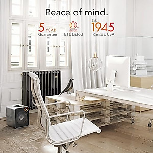 Vornado VMHi600 Whole Room Metal Space Heater, Digital Thermostat, Remote Control, 1500 Watts, Stainless Steel