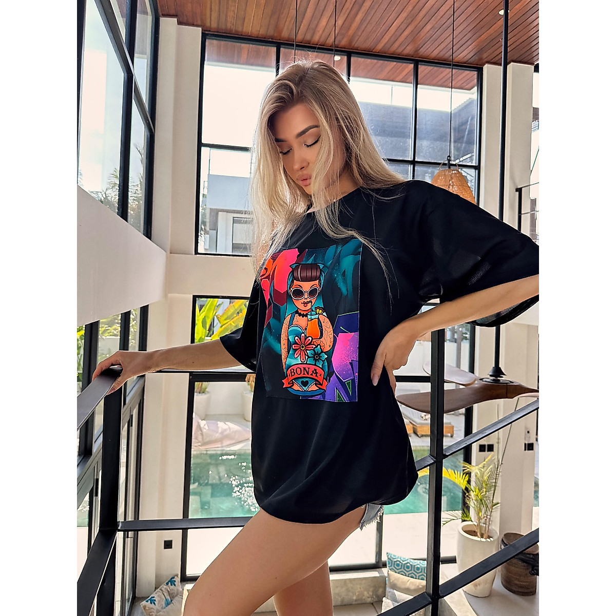 Bona Fide T-Shirts for Women – Women Summer Tops – Comfortable T Shirt with Short Sleeve