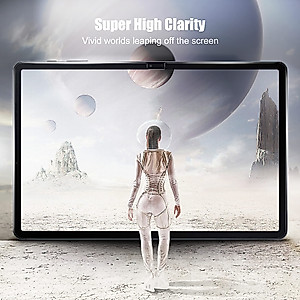 QitayoLife Hybrid Slim Case for Galaxy Tab S7 FE with Screen Protector, Clear Transparent Shockproof Back Cover with S Pen Holder Auto Wake/Sleep for Samsung Galaxy Tab S7 FE 12.4 Inch (Tea Green)