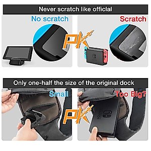 Switch TV Dock Docking Station Compatible with Nintendo Switch/Switch OLED Model, Portable Switch Base Charging Adapter Cradle with HDMI and USB3.0 Port