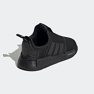 adidas Originals Baby NMD 360 Sneaker, Black/Silver Metallic/White, 6 US Unisex Infant