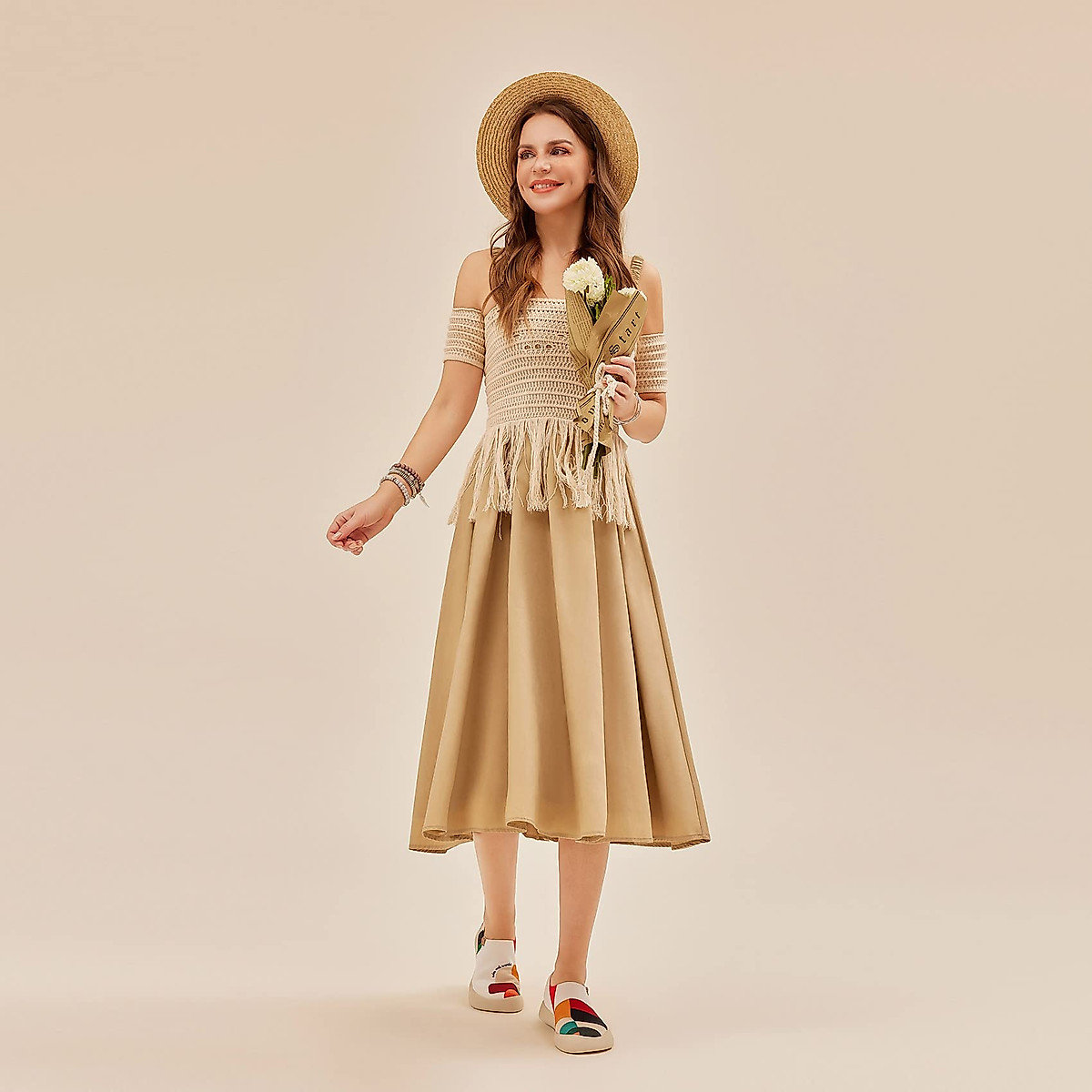 UIN Women's Art Travel Walking Shoes Slip On Casual Lightweight Fashion Sneaker Toledo ⅩⅤ Hold That Color 3 (9.5)