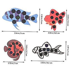ULTECHNOVO Colored Stickers 3 Sets LCD Color Stickers Sticker by Numbers Glass Urinator U Pass Digital Fish Tank Temperature Gauge Fish Tank Fish Tank Sticker Digital Temperature Gauge