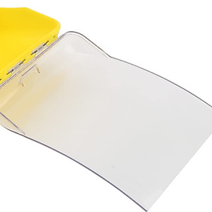 VGEBY Fishing Box, Portable Waist Fishing Box with Belt Plastic Fishing Tackle Bait Lure Hook Storage Organizer for Fishing(Yellow)