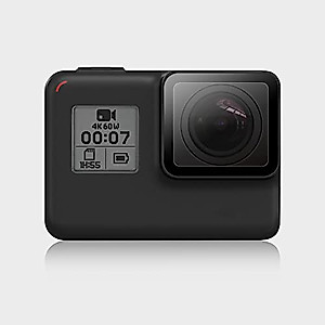 ParaPace Protective Lens Replacement for GoPro Hero 7 Black Glass Cover Case Action Camera Accessories Kits(Black)