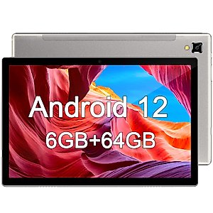 YOBANSE Android Tablet 10 inch, Android 12 Tablet, 6GB RAM 64GB ROM