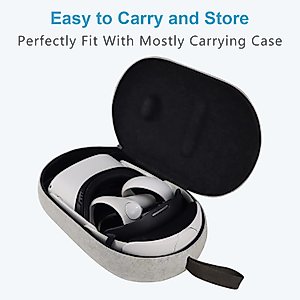 Saqico Head Strap with Battery for Oculus Quest 2, 10000mAh Battery Pack Extend 8H Playtime, Fast Charging VR Power, Adjustable Elite Strap Replacement Accessories for Oculus/Meta Quest 2