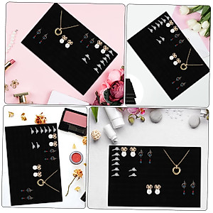 Cabilock 3pcs Jewelry Box ring holder ring earring display pad necklace foam insert jewelry showcase pads foam insert pads drawer ring organizer travel toiletries sponge mosaic travel ring