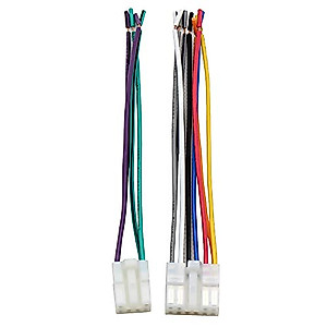 RED WOLF Car Radio Reverse Wiring Harness Adapter Select for Toyota Corolla 1987-2010, Tundra 1999-2017, Scion 2005-2018, Lexus 1990-2003 Non JBL System, Replace OEM Stereo Wire Cable Female Plug