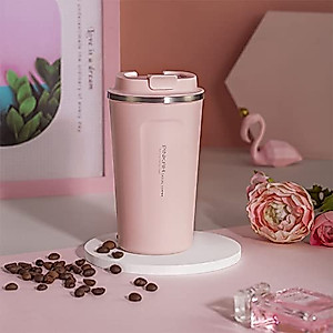 PINKAH 17OZ Stainless Steel Coffee Travel Mug On The Go, Double Walled Insulated Vacuum Coffee Tumbler Cup for Hot/Cold Coffee