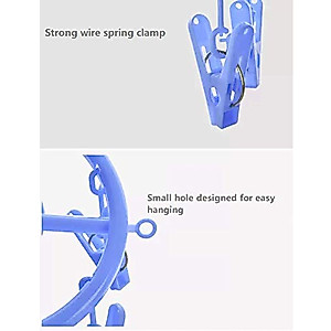 NL Lake Tian Laundry Hangers with 8 Clips, Fordable Laundry Drying Rack Three Colors (Green)