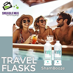 ShampBooze Cruise Flasks (two 16.9 oz flasks) by Smuggle Mug