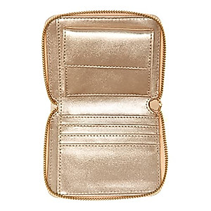 GUESS Laurel Small Zip Around Wallet, Pale Rose