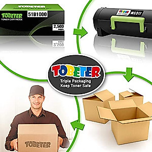 ToBeter MS317 Remanufactured Toner Cartridge Replacement for Lexmark 51B1000 for MS317 MS417 MS517 MS617 MX317 MX417 MX517 MX617 Printer (1 Pack)