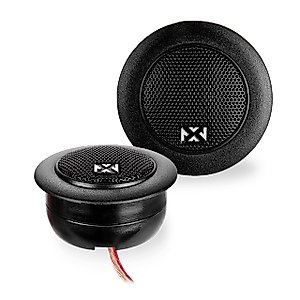 NVX® VSPTW 1" Premium Car Tweeters, 450W Max, 150W RMS, Silk Dome Tweeters with Passive X-Overs, Easy to Install in Cars/Trucks/Doors (Pair)
