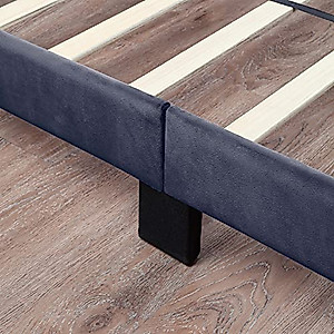 Furniture of America Halifax Modern Storage Fabric California King-Size Bed with USB for Bedroom, Guest Room Bed, Gray