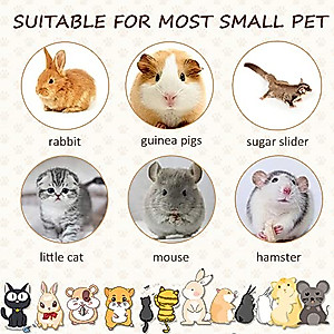 HOMEYA Guinea Pig Hideout, Small Animal Guinea Pig Bed Cuddle Cave Warm Fleece Cozy House Bedding Sleeping Cushion for Chinchilla Sugar Glider Rat Rabbit Cage Accessories Birthday Gift