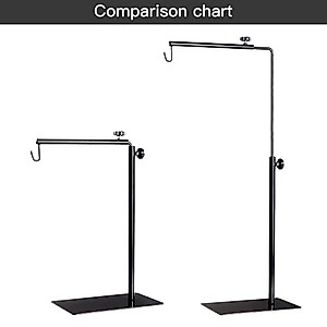 BETAZOOER Reptile Lamp Stand Adjustable 15-31 Inch Floor Light Holder Lamp Hanging Bracket Metal Support for Reptile Glass Terrarium Heating Light