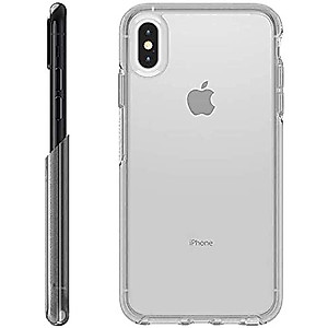 OtterBox Symmetry Clear Series Case for iPhone X & iPhone Xs with Alpha Glass Screen Protector Bundle - Eco-Friendly Packaging - Clear