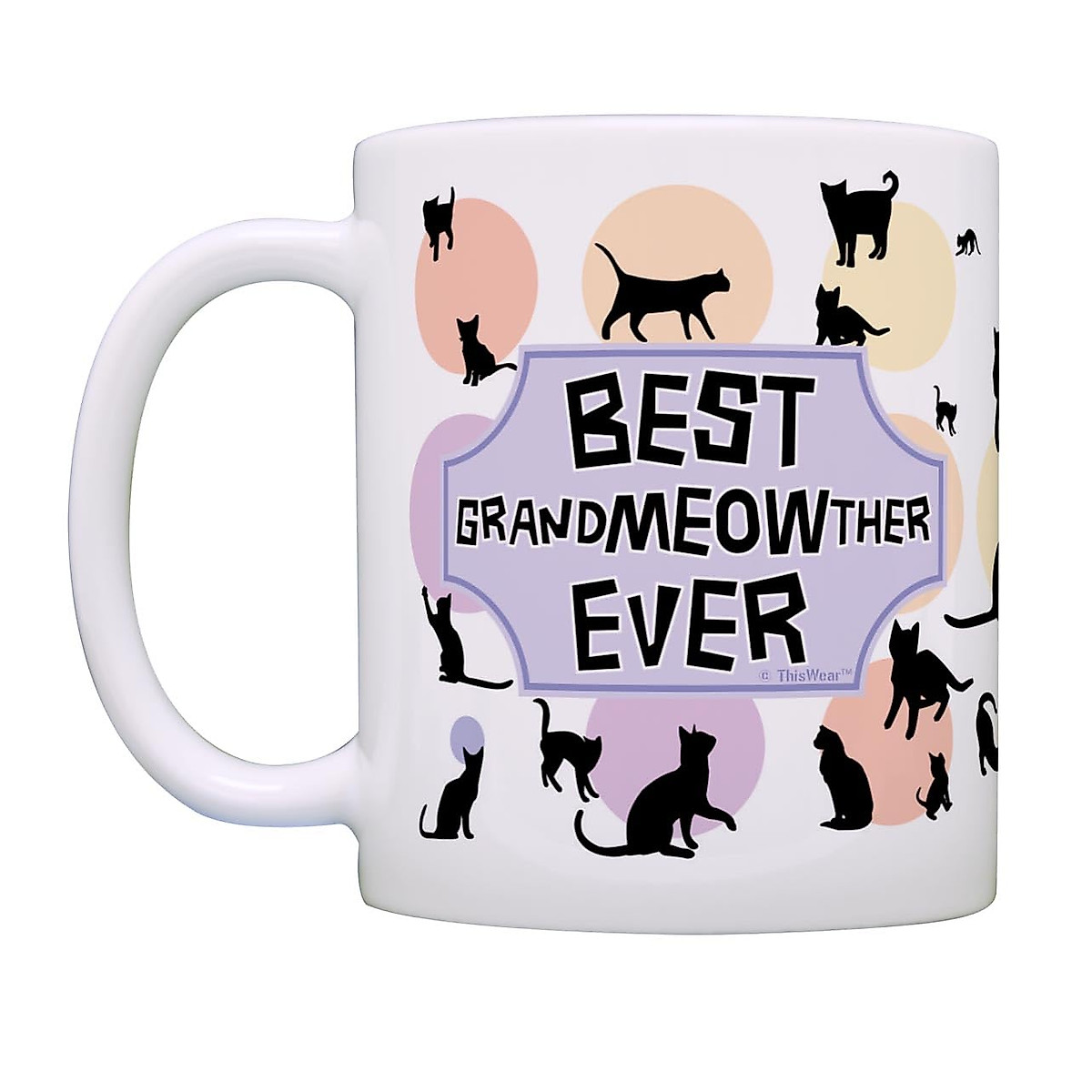 Cat Themed Gifts Best Grandmeowther Cat Cup Cat Related Gifts Cat Grandma Coffee Mug Tea Cup Multi