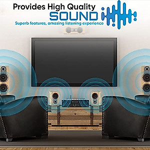 Pyle Wireless Bluetooth Public Address Amplifier - 500W Compact Mini Digital Home Power Audio Sound PA Receiver System w/ 70V 100V Output, Mic Input, Radio, USB, Remote For 4-16ohm Speaker -PMSA126BU