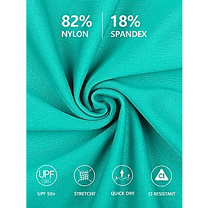 ATTRACO One Piece Swimsuit for Women Athletic Swim Suits for Lap Swimming Training Turquoise