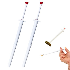 2 Pack Pickle Grabber Stainless Steel and Plastic Pickle Jar Fork Pincher Tool for Kitchen Food Olive Pepper