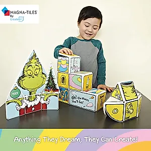 Dr. Seuss Oh! The Places You'll Go! Magna-Tiles Structure Set, Original Magnetic Building Tiles Making Learning Fun and Hands-On, Versatile Educational Toy for Kids Ages 3 Years +