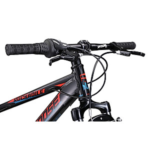 Mongoose Rockadile Kids Hardtail Mountain Bike, 20-Inch Wheels, Aluminum Step-Over Frame, 7-Speed Drivetrain, Black