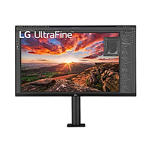 LG 32UN880-B 32 inch Ultrafine Display Ergo Stand UHD 4K HDR10 Monitor Bundle with Deco Gear Mechanical Gaming Keyboard RGB Back Lighting Anti-Ghosting Black