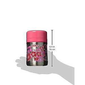 Nuby Stainless Steel Thermos, Pink