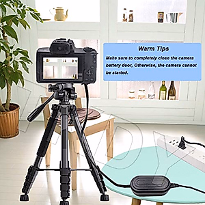 TKDY ACK-E12 Cameras Power Supply EOS M50 Dummy Battery LP-E12 DR-E12 DC Coupler Charger Kit, fit for Canon EOS M50 Mark II, M100 M200 M M2 M10, Kiss M, Kiss M2 Digital Camera.