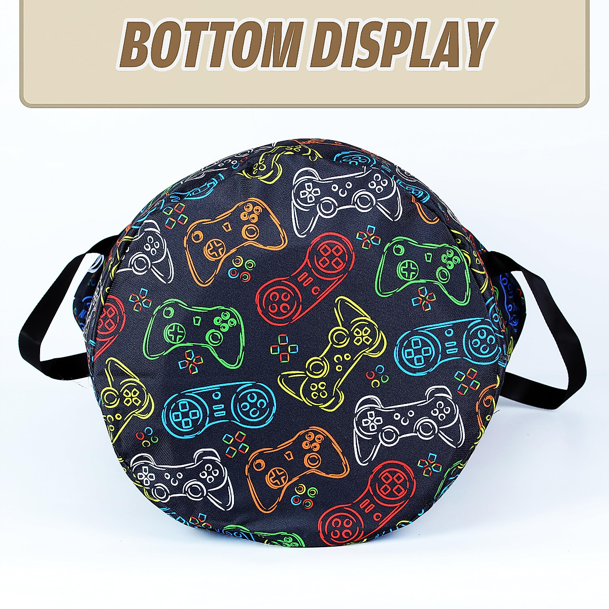 Color Game Machine Laundry Basket Funny Foldable Waterproof Oxford Cloth Tote Bag Laundry Hamper Clothes Storage Bucket Toy Organizer For Bathroom/Laundry Storage/Bedroom Storage Basket 17.7x13.7